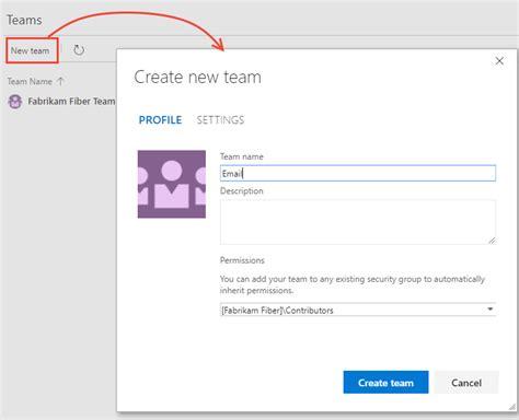 create new team move from one team to several teams azure devops