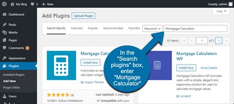 how to add a mortgage calculator to a wordpress website greengeeks
