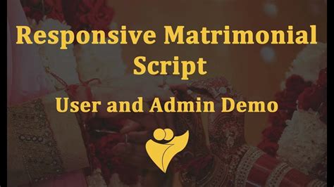 responsive matrimonial script marriage match making script php