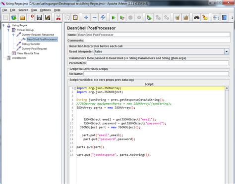 rest beanshell post processor parse json using jmeter stack overflow