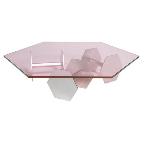 Manubri Low Table Pink Crystal Atelier Biagetti For Sale At 1stdibs