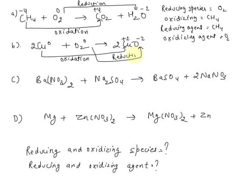 Solved For Each Of The Following Reactions I Write A Balanced