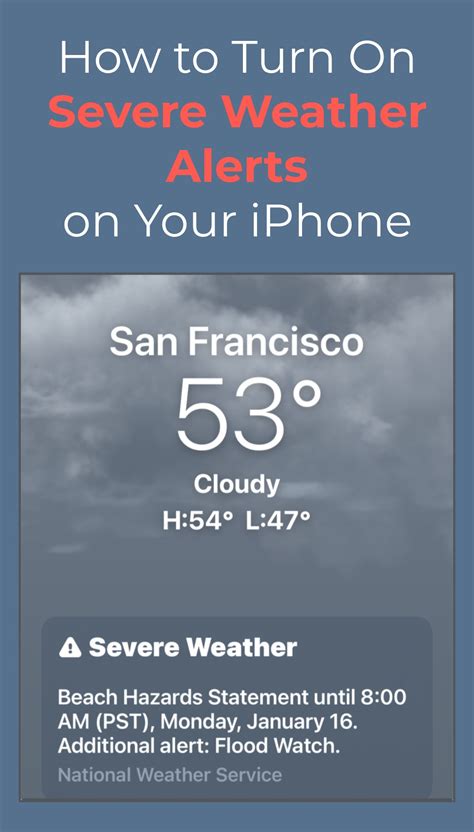 How To Turn On Severe Weather Alerts On Your Iphone The Wonder Of Tech