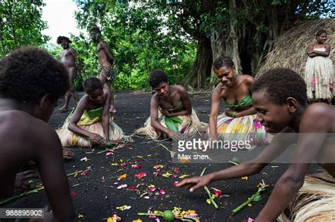 The Daily Life Of South Pacific Island Natives In Vanuatu High Res