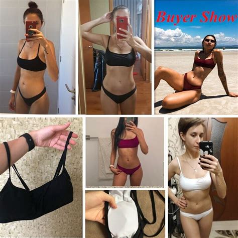 Women Push Up Padded Bra Bandage Bikini Set Swimsuit Triangle Swimwear