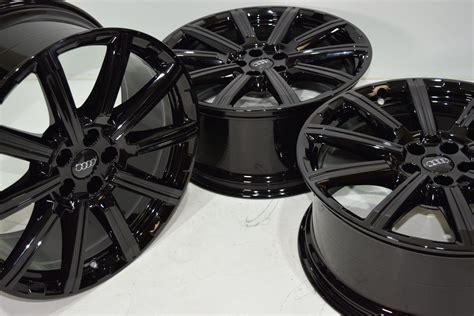 20″ Audi Q7 Factory Oem Original Wheels Black 2015 2020 Factory Wheel
