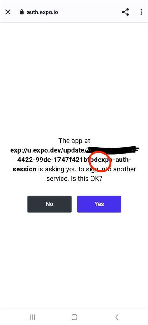expo auth session updateid must be a valid guid · issue 20058 · expo