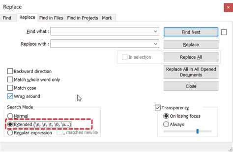 how to replace text with a carriage return in notepad what is mark down