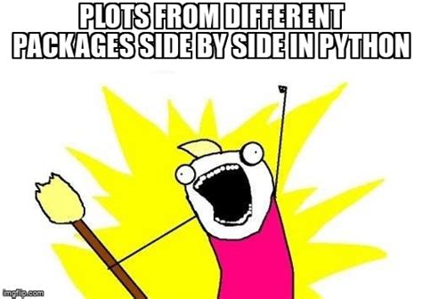 meme overflow on twitter plots from different packages side by side