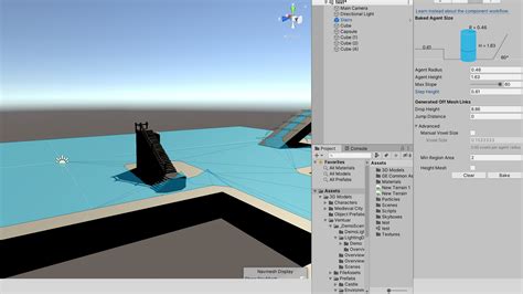 unity3d unity navmesh won t bake stairs stack overflow