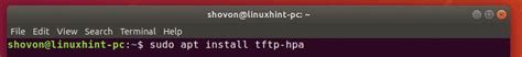 installing and configuring tftp server on ubuntu linux hint