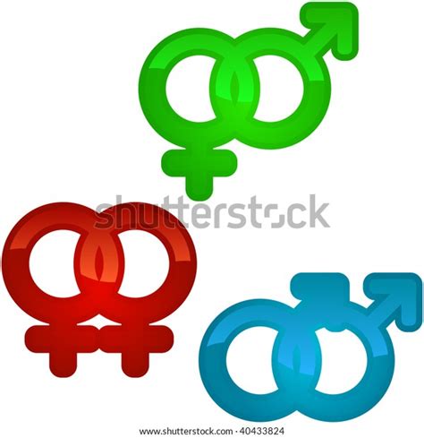 male female symbols vector illustrations stock vector