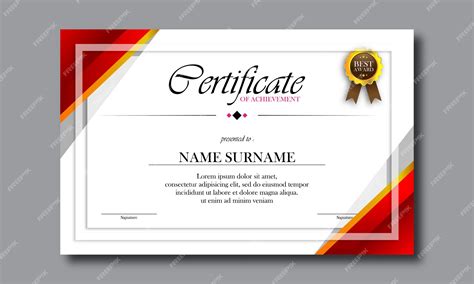 Editable Certificate Templates