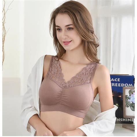 Cheap Women Tank Top Bra Sexy Lace Floral Cami Bralette Crochet Vest