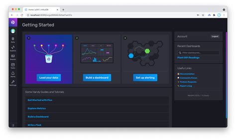 setting up influxdb time to awesome