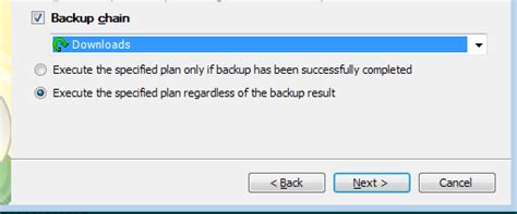 chain backups with msp360 backup 5 6