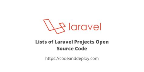lists of laravel projects open source code
