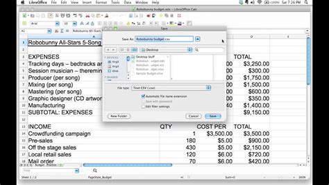 how to save csv file
