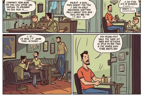 Premium Photo A Graphic Comic Strip Celebrating Dad