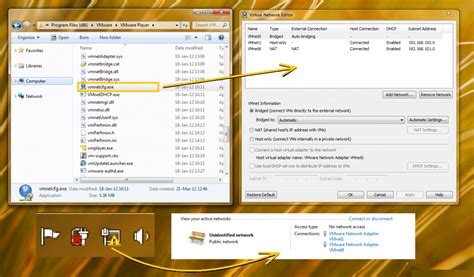 solved how to add the virtual network editor to vmware player