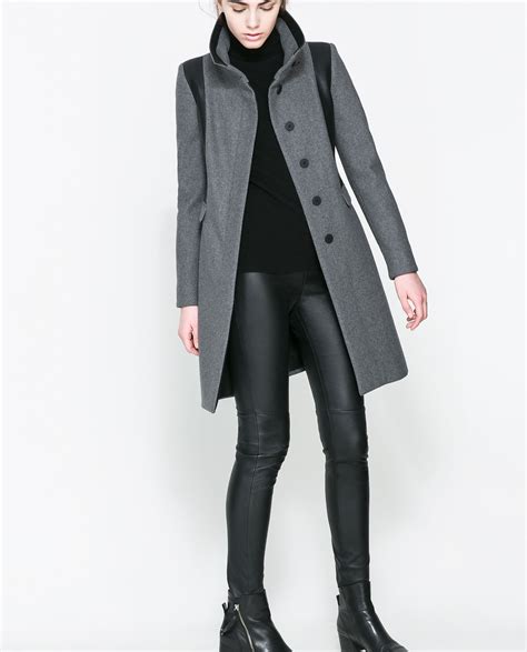 Zara Wool Coat ~ Green Sandals