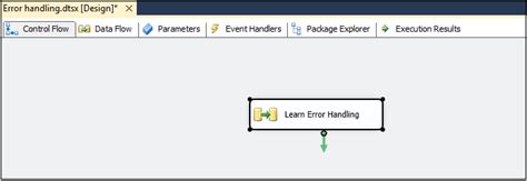 an overview of error handling in ssis packages