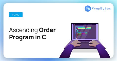 c program to sort an array in ascending order