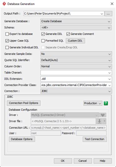 how to generate database from erd visual paradigm