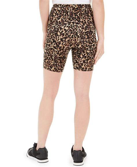 Inc International Concepts Inc Womens Leopard Print Bike Shorts