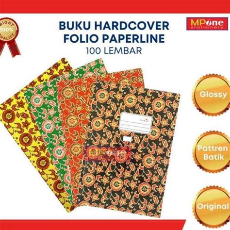 Jual Buku Tulis Folio 100 Lembar Buku Folio Hardcover Paperline Di