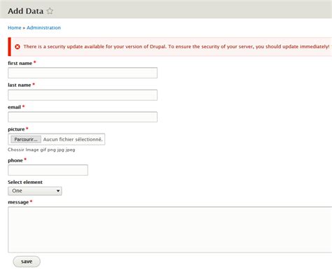 how to use database api by creating custom form with crud