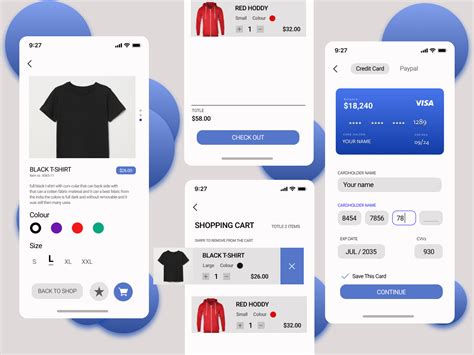 e commerce shopping cart ui kit uplabs