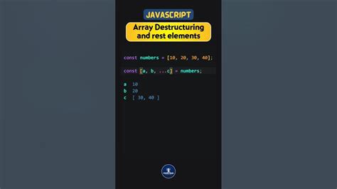 what is the rest operator in array destructuring javascript coding