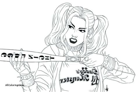 Adult Coloring Pages Harley Quinn