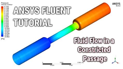 ansys fluent tutorial fluid flow in a constricted passage ansys r my