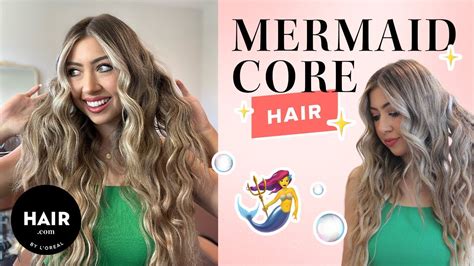 How To Mermaid Waves Hair Tutorial Beauty School By L