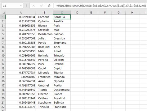 vba randomising a single column in excel multiple times