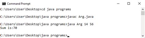 wap to implement addition of 2 numbers using command line using