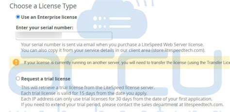 how to install litespeed web server in whm cpanel with centos 7 x