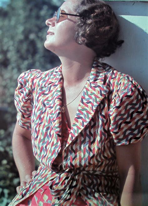 file colorful portrait woman glasses shades sunbathe fortepan 4123