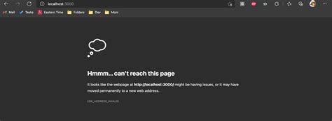 reactjs npm start localhost not working but works on my network
