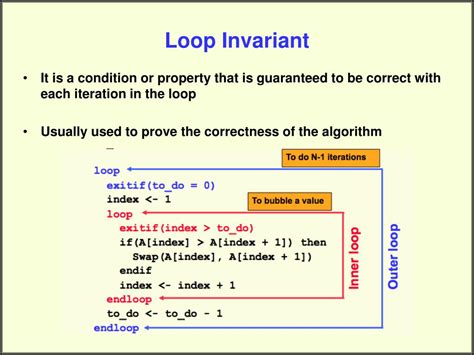 ppt analysis of bubble sort and loop invariant