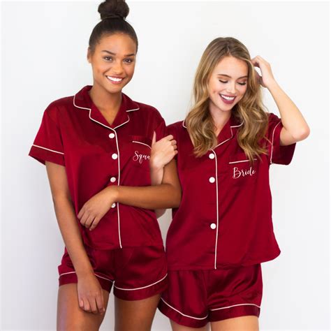 Pajama Sets Personalized Pajamas Monogram Pajamas Bridal Party T