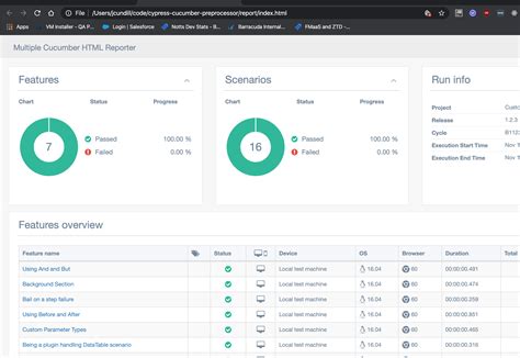 add a guide example on setup with multiple cucumber html reporter