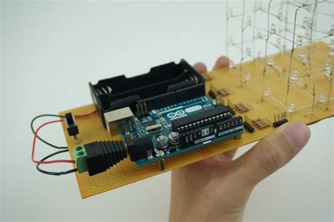 4x4x4 led cube using arduino uno without extra ic