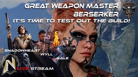 Great Weapon Master Berserker Build Test Baldurs Gate 3 Barbarian