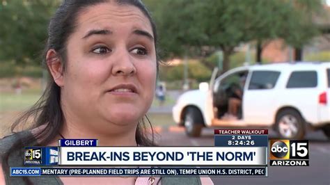Gilbert Residents Concerned Over Unusual Car Break Ins Youtube