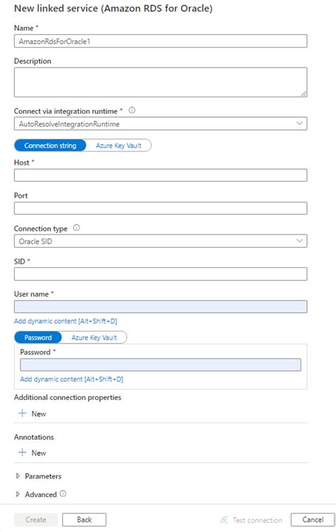 amazon rds for oracle에서 데이터 복사 azure data factory and azure synapse