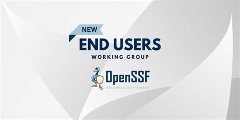 introducing the new openssf end users working group open source
