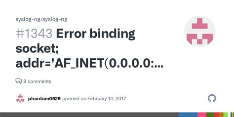 error binding socket addr af inet 0 0 0 0 1234 error address